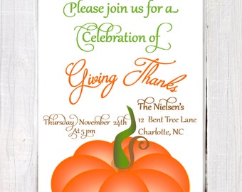 Give thanks invite | Etsy