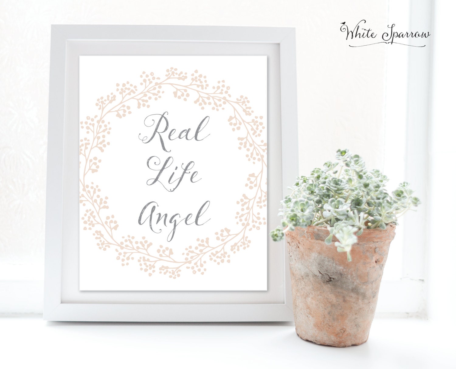 Nursery Print angel print nursery wall art nursery decor