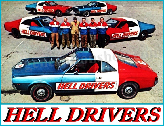 Hell Drivers Exhibition Team Poster American by MyGenerationShop