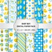 SALE Baby Digital Paper: Baby Boy Digital Paper by KlampDesign