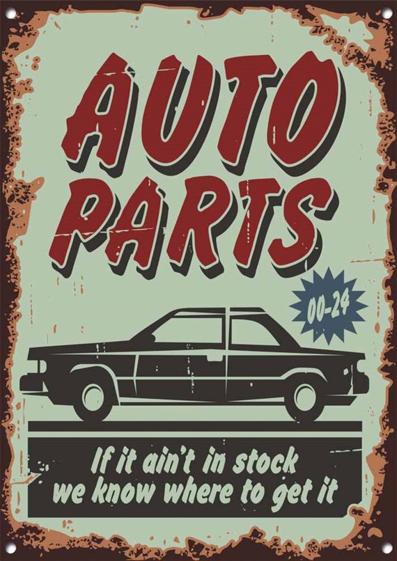 Auto Parts Metal Sign No.310