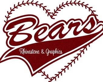 Demons Baseball Heart with Laces Instant download SVG Eps