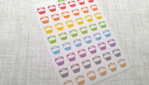 Weight Tracking Stickers Set of 48 Item 004