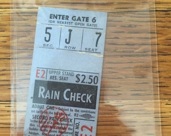 Rain check ticket | Etsy