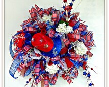 Popular items for veterans day wreath on Etsy
