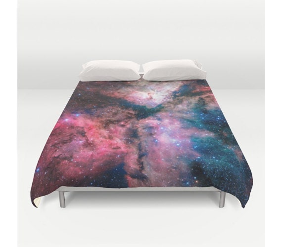Milky Way Duvet Cover Nebula Bedding Cover Outer Space