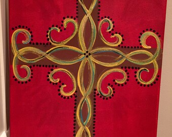Scrolled cross | Etsy