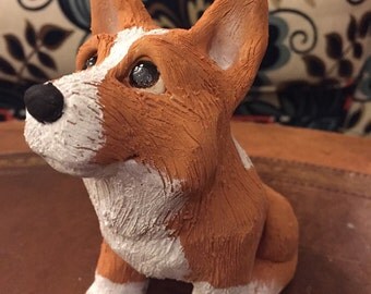 Corgi statue | Etsy