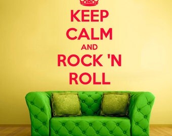 Keep calm rock on | Etsy