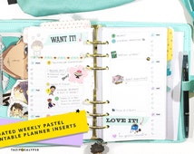 Unique cute filofax inserts related items | Etsy