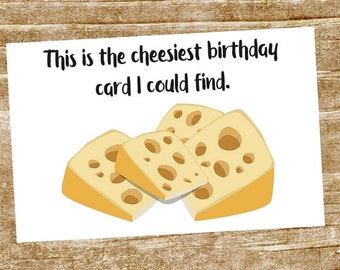 Cheese card | Etsy