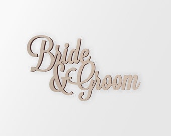 Bride groom cutout | Etsy