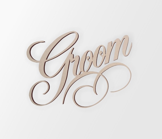 Groom Wedding Decor Word Cutout Groom Cutout
