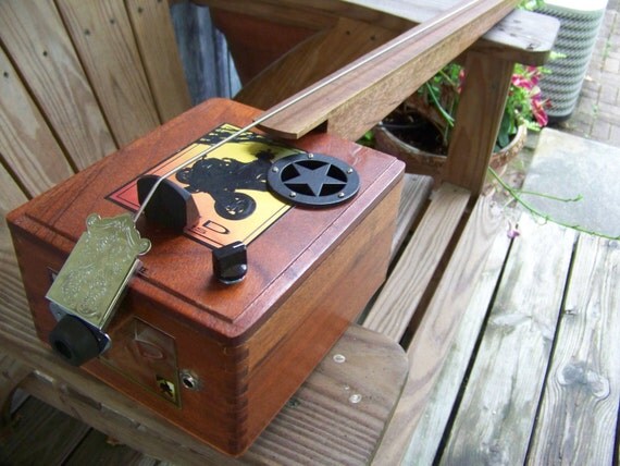 34 Inch Scale Bass Diddley Bow One String By Tlrcigarboxguitars