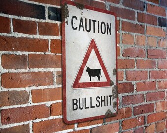 No bullshit sign | Etsy