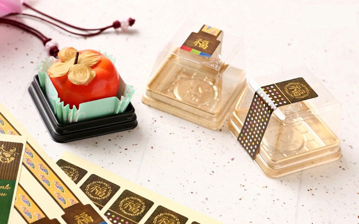 50 mini clear box trays with lids mochi boxes rice cake