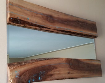 Live edge mirror | Etsy
