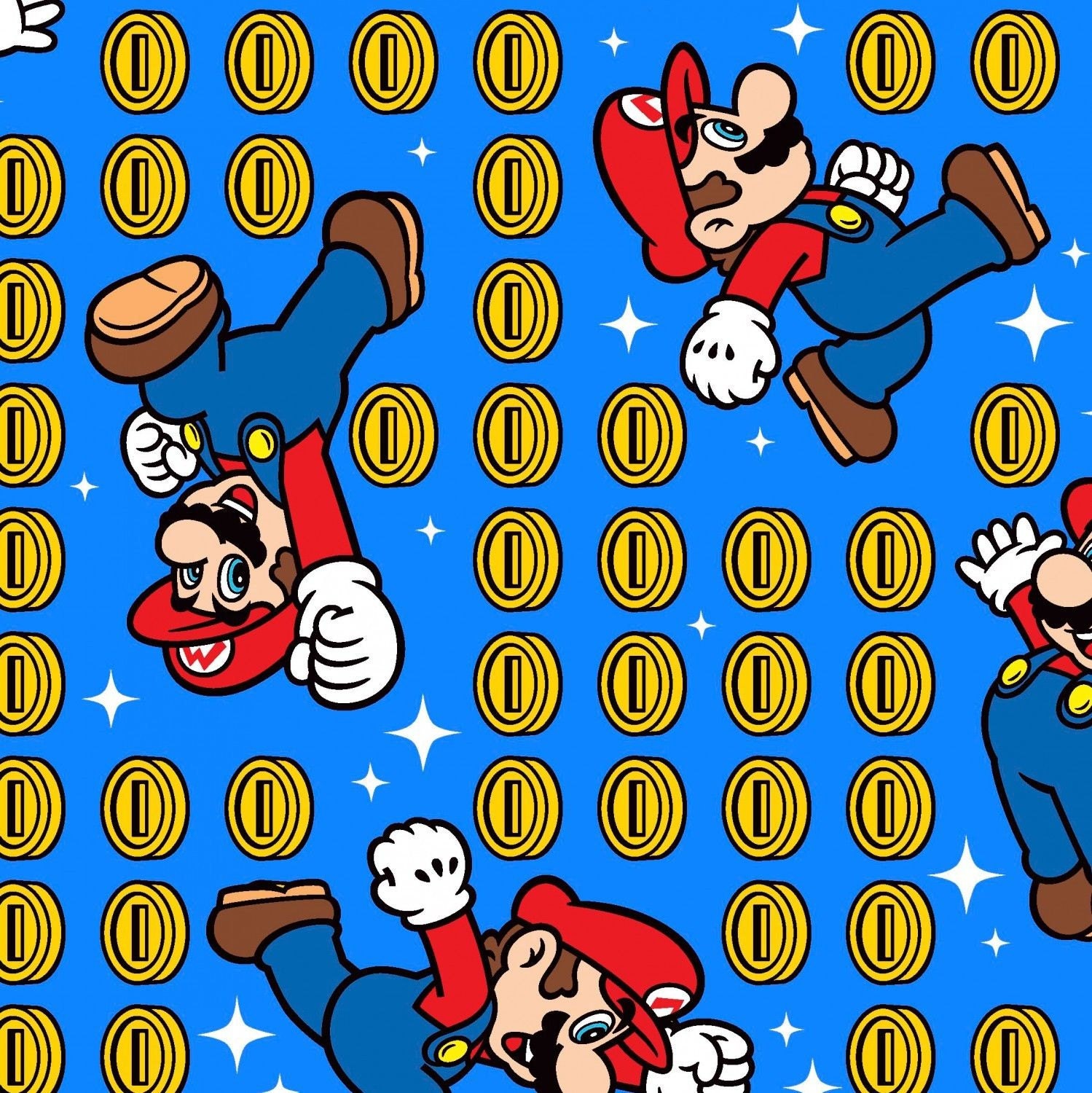 Nintendo Fabric Nintendo Super Mario Fabric & coin toss 100%