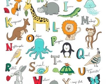 Abc fabric panel | Etsy