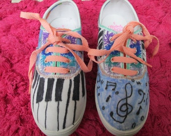 Music note shoes | Etsy