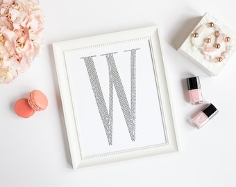 Crystal letters | Etsy