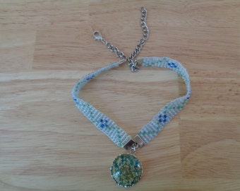 Loom beaded necklace | Etsy