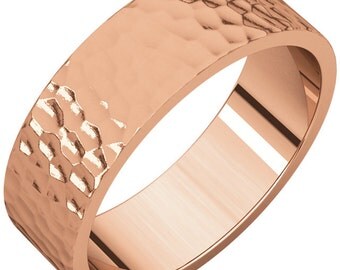 Mens rose gold ring | Etsy