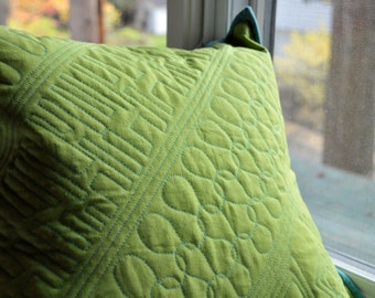 Quilted pillow cover | Etsy