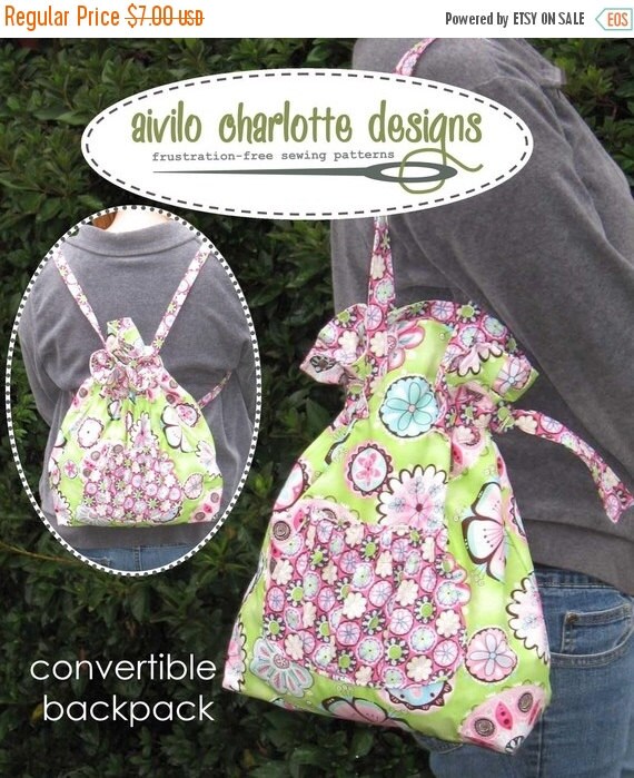 SALE Easy PDF Sewing Pattern Convertible by aivilocharlotte
