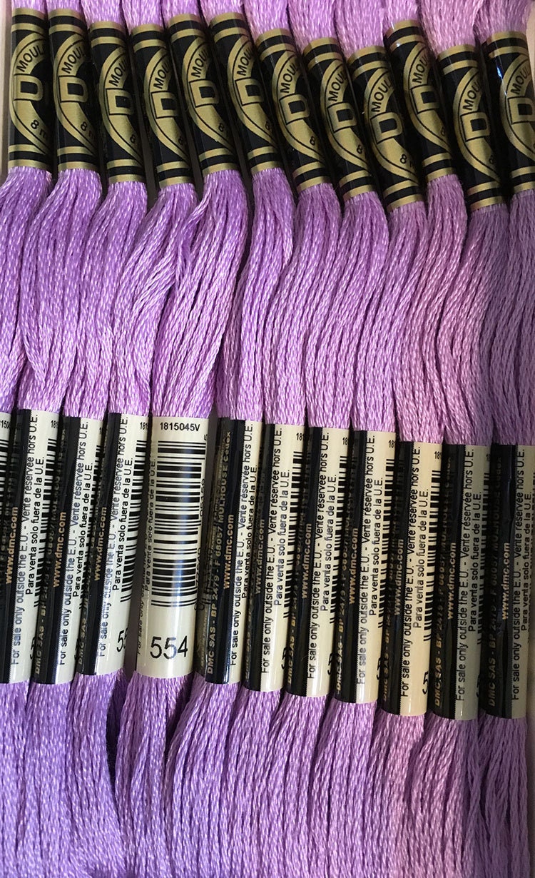 DMC 554 Light Violet Embroidery Floss 2 Skeins 6 Strand Thread