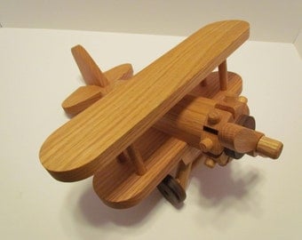 Wood toy airplane | Etsy