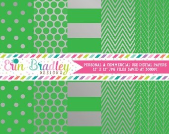 Cheerleaders Digital Paper Set Commercial by ErinBradleyDesigns