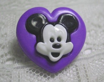 Mickey mouse button | Etsy