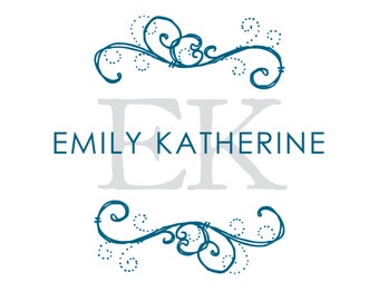 Scroll logo design | Etsy