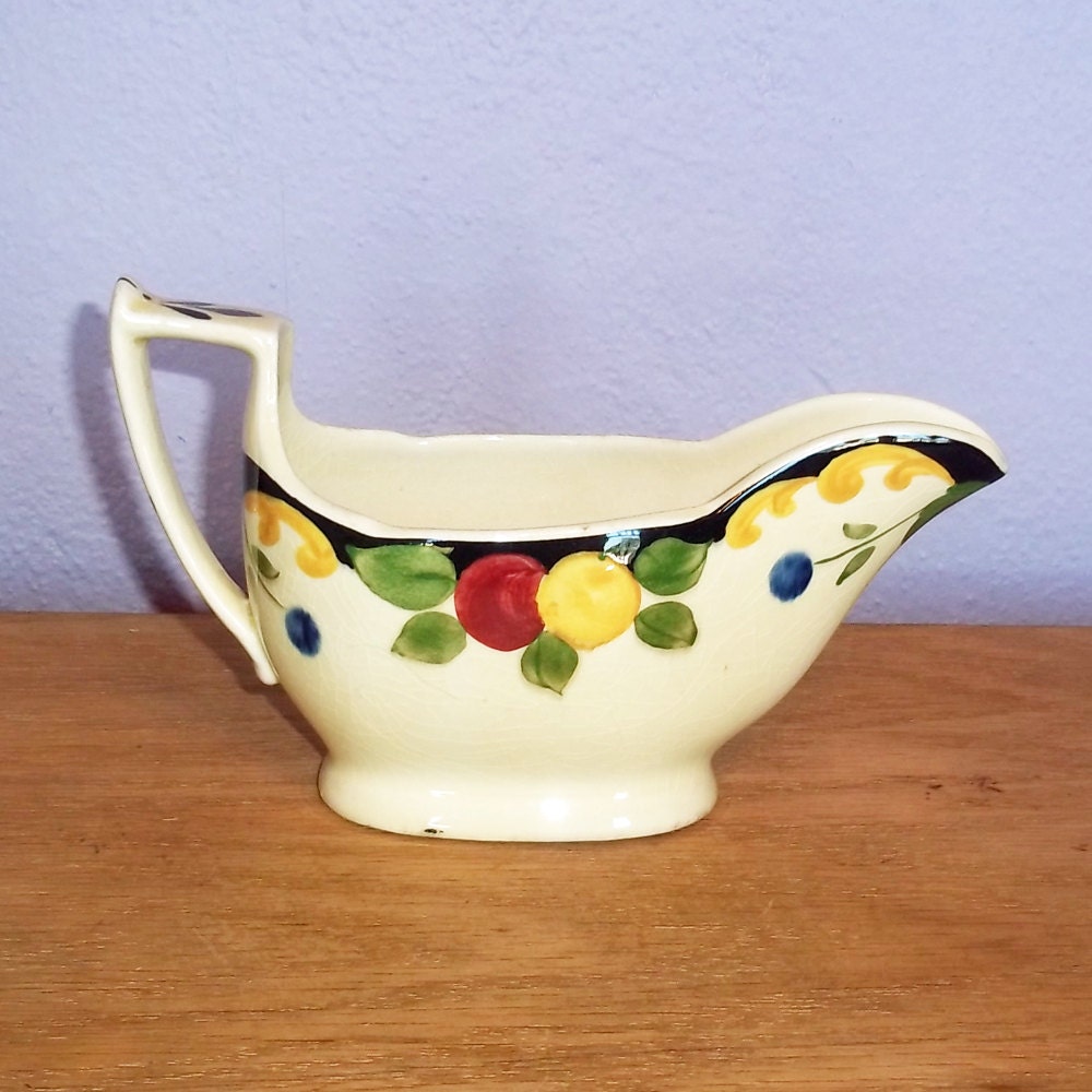 Vintage Adams Royal Ivory Titian Ware Art Deco Gravy Boat – Fruit ...