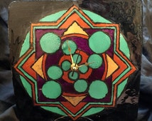 Unique mandala clock related items | Etsy