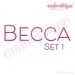 Becca Set 1 Exclusive Monogram Alphabet Font Instant
