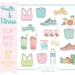 Printable BUSY GIRL stickers Digital File Instant Download