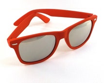 Unique bright red glasses related items | Etsy