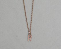 Unique letter r necklace related items | Etsy