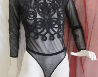 See through bodysuit | Etsy