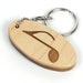 Musical Note Key Chain Wood Scroll Saw Music Key Ring Musician
