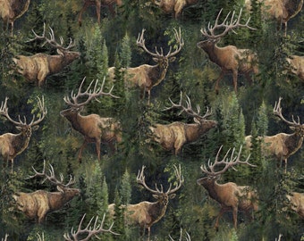 Unique elk fabric related items | Etsy