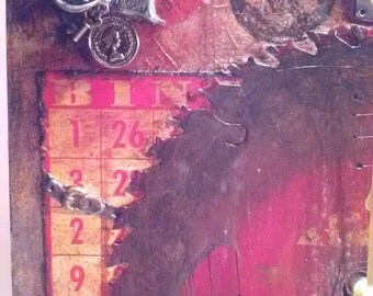 Butterfly keychain. Industrial keychain.Industrial by Qart on Etsy