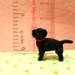 Miniature Black Labrador Retriever Tiny Crochet Dog Stuffed