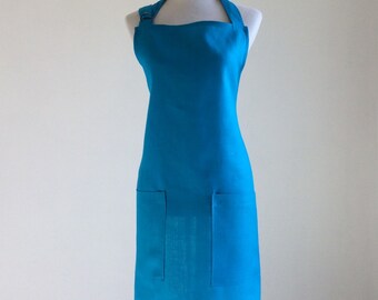 Items similar to Apron JAGUAR Jungle CAT in Teal & Brown, EXOTIC ...