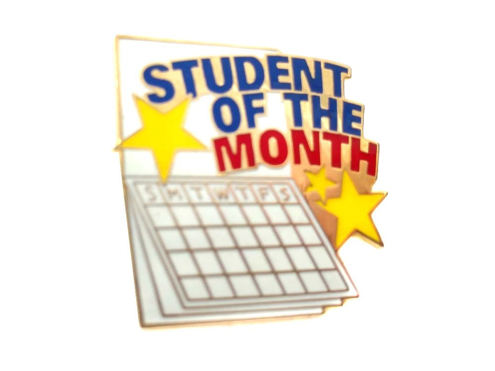 Student of the Month Pin Student Recognition Award Reward