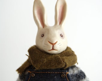 Porcelain bunny doll | Etsy