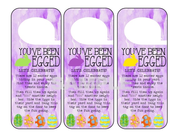 You've Been Egged Easter Door Hanger