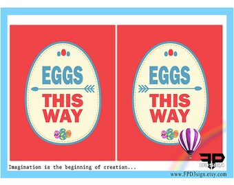 Easter egg hunt sign | Etsy